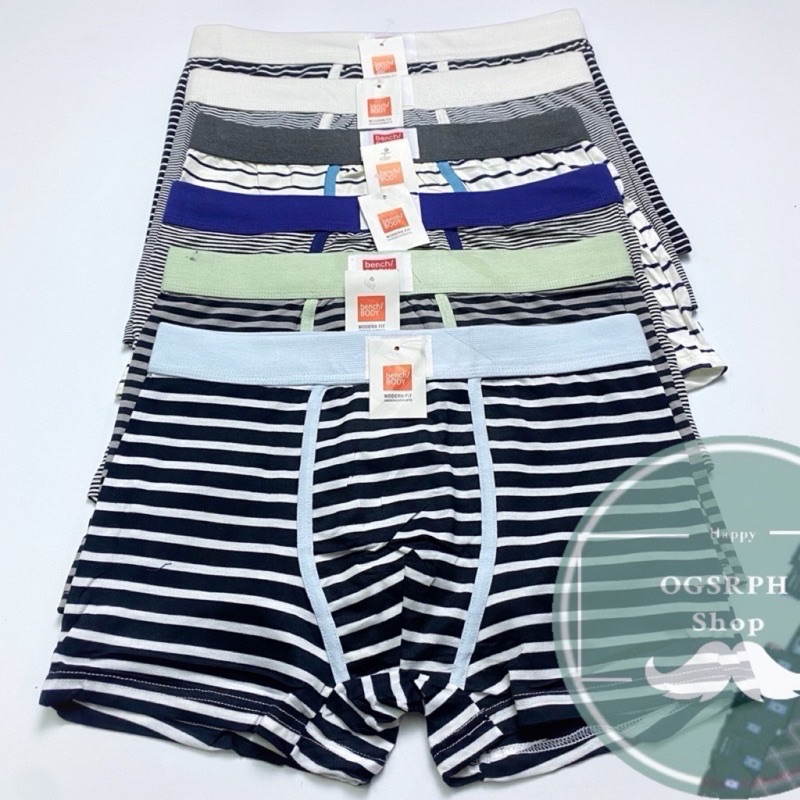 Bench Boxer For Men's Underwear Cotton Brief 100％ | Shopee Philippines