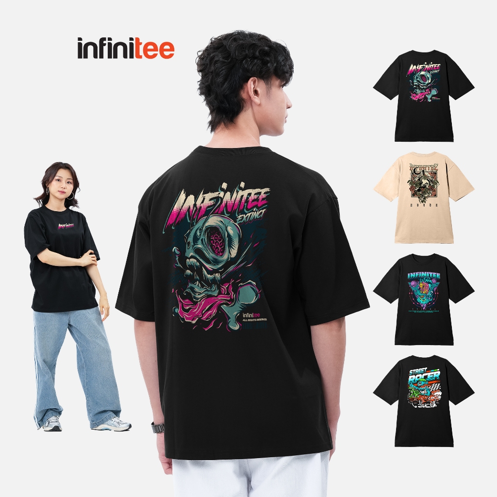 Infinitee Cosmic Chaos Oversized T Shirt For Men Women Oversize Tshirt ...