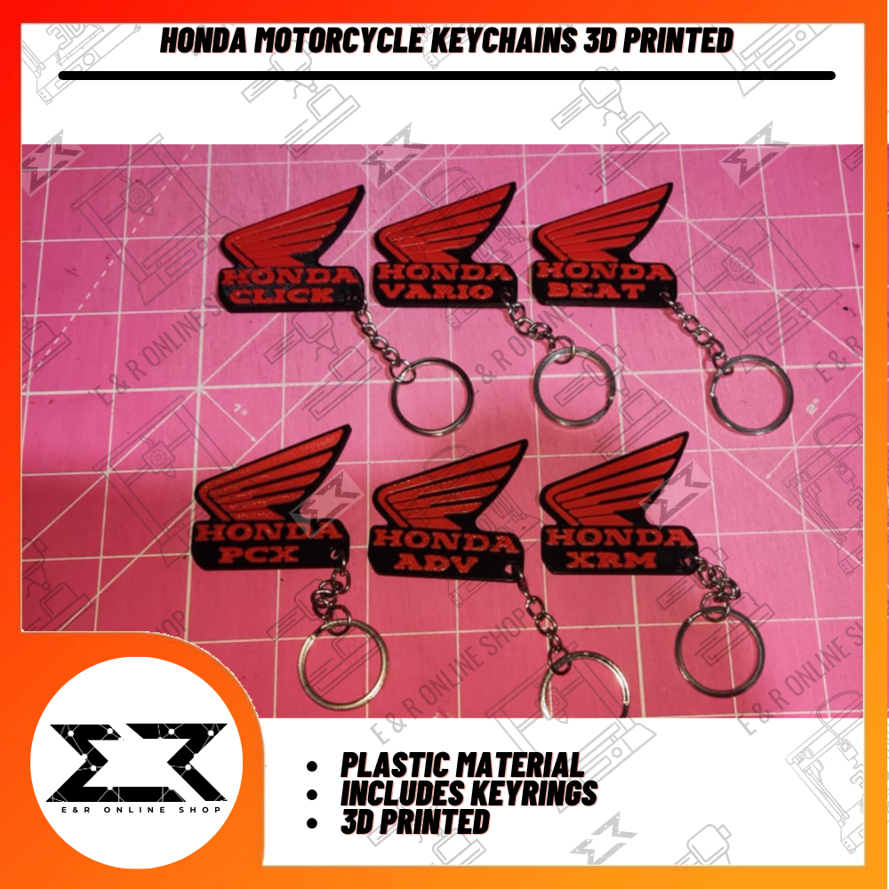 HONDA Customized Keychains 3D Printed | Shopee Philippines