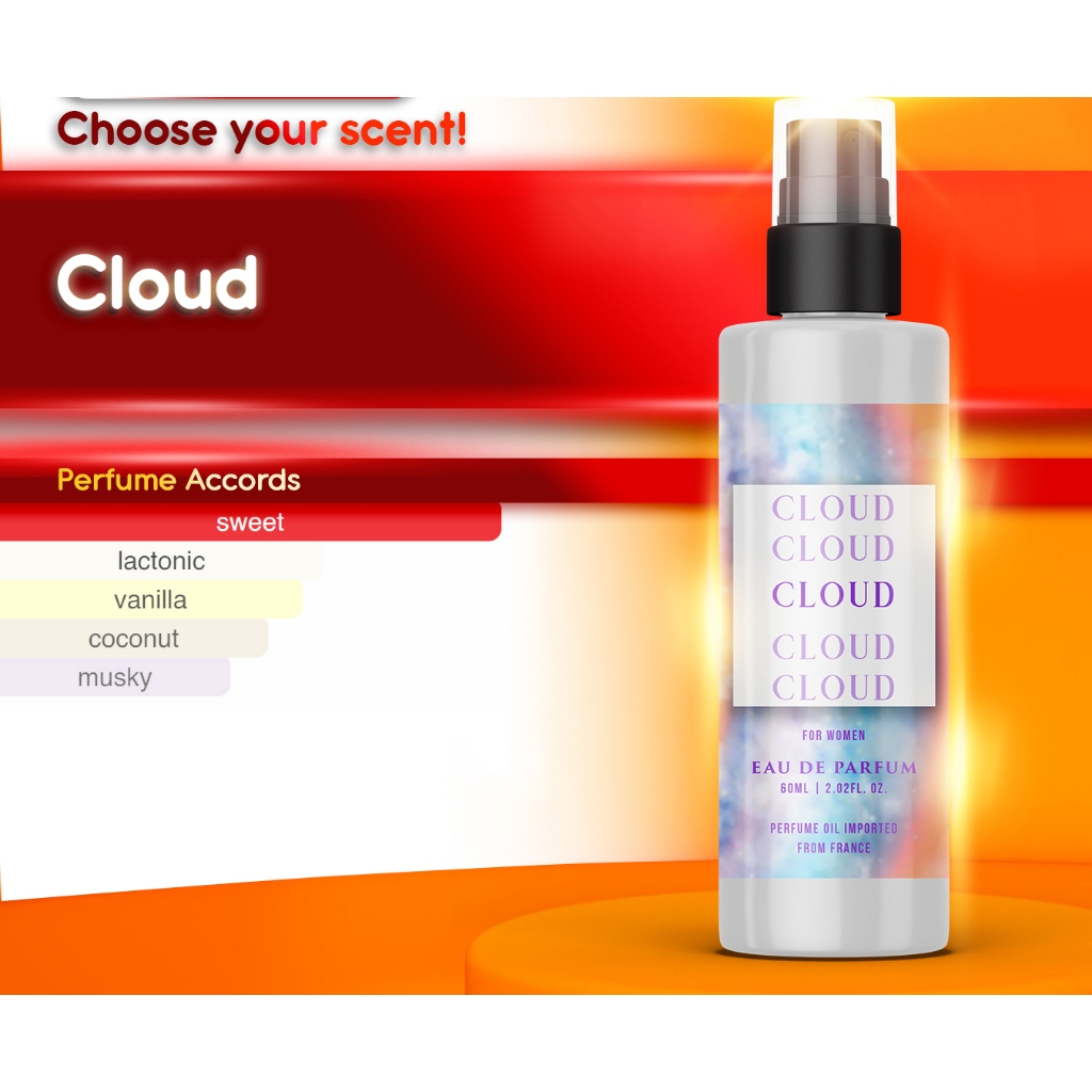 CLOUD Ariana Grande SCENT 60ML Oil based Inspired Perfume LONGLASTING ...