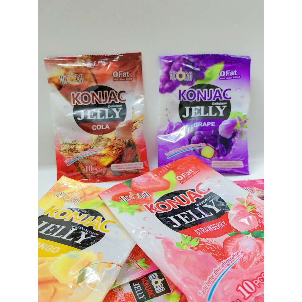 10PCS/90G Konjac Jelly Fruit Juice Candy SUGAR CRASH | Shopee Philippines