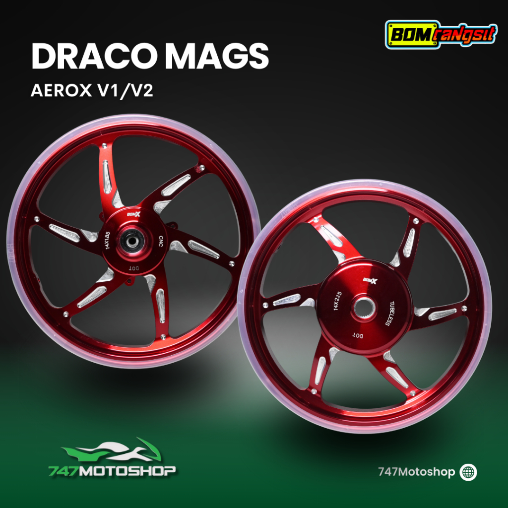 BOM RANGSIT DRACO MAGS FOR AEROX V1/V2 | Shopee Philippines