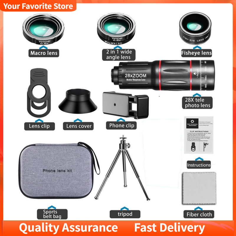 28X mobile phone telephoto lens 4K HD camera 28X Zoom Mobile Phone Lens ...