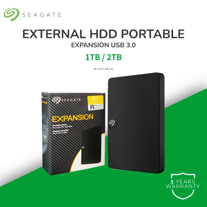 Seagate Expansion Portable Drive 1TB 2TB External Hard USB 3.0 External ...