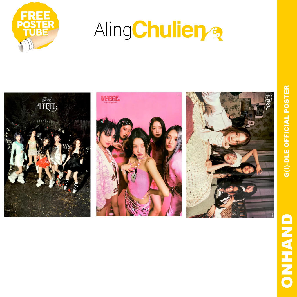 (G)I-dle Gidle G-idle [Official Poster+Tube] I Feel Album Poster ...
