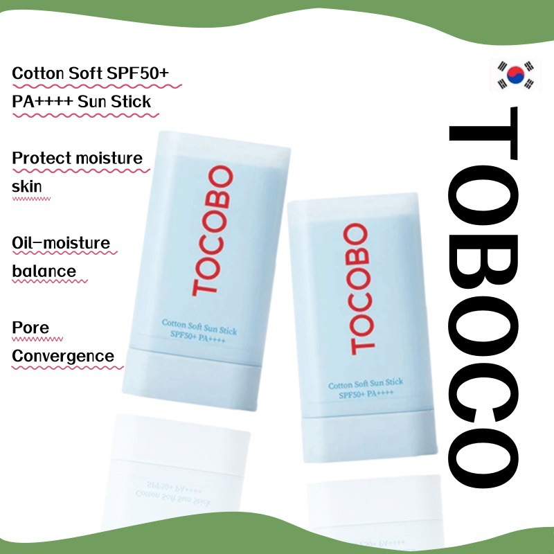 TOCOBO Sunscreen Cotton Soft Sun Stick SPF50+ PA++++ 19g by UmiUmi ...