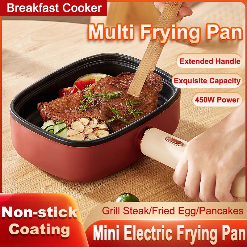 3-in-1 Multifunctional Egg Pan Steak Pan Non-stick Mini Electric Frying ...