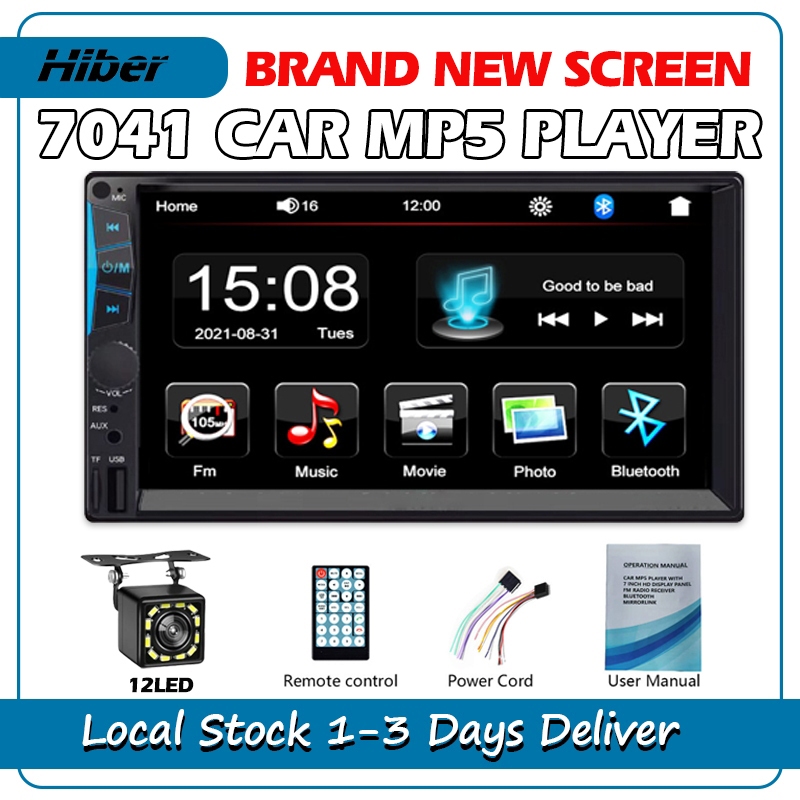 7041 2DIN MP5 Car Stereo 7 inch Car Radio Multimedia Player Bluetooth ...