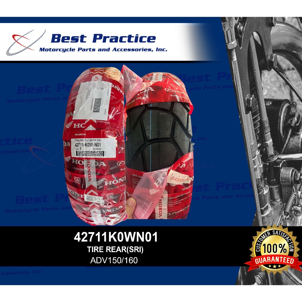 Honda ADV150 / ADV160 Stock Tires Front size 110/80-14 / Rear size 130/ ...