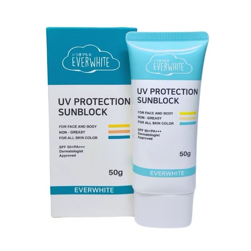 EVERWHITE UV Protection Sun Block SPF 50+/ PA+++ (50g) | Shopee Philippines
