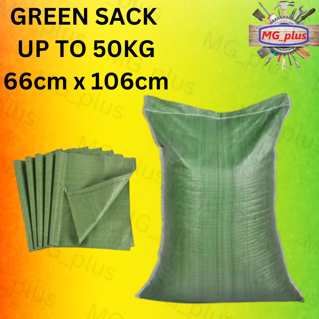 (10 PCS) WHOLESALE Brand New Empty Sack Green Sack SAKO For 50Kg For ...
