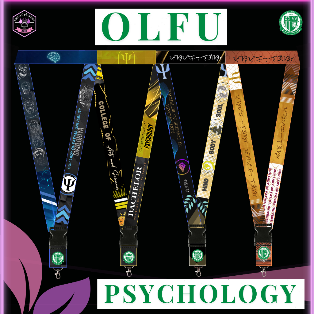 OLFU I COLLEGE OF PSYCHOLOGY ID Lace / Lanyard |OUR LADY OF FATIMA ...