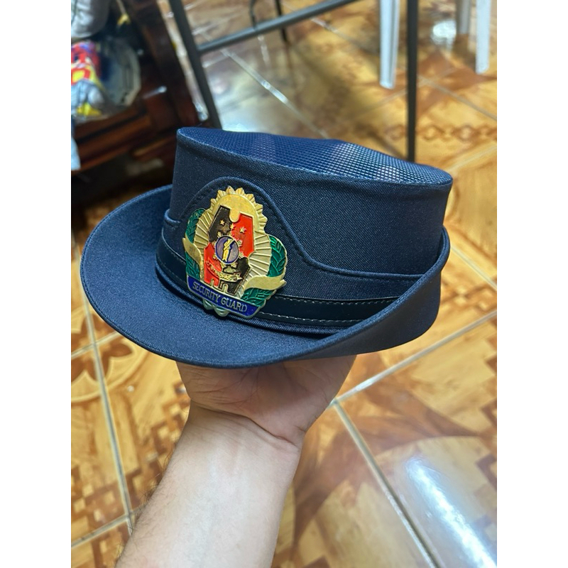 Peshing Cap with cap device for Women Security Guard Matibay | Shopee ...