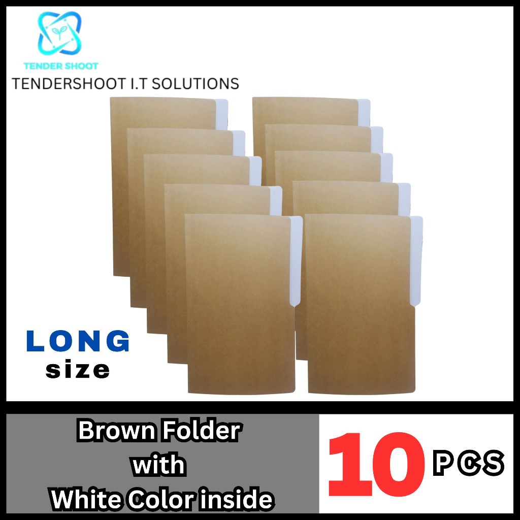 Original!!! BROWN FOLDER with White Color Inside 10pcs | Shopee Philippines