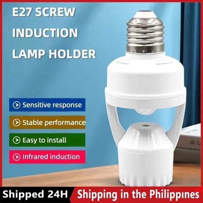 Smart Led Bulb Switch 360 Degrees PIR Motion Sensor E27 Lamp Base Bulb ...