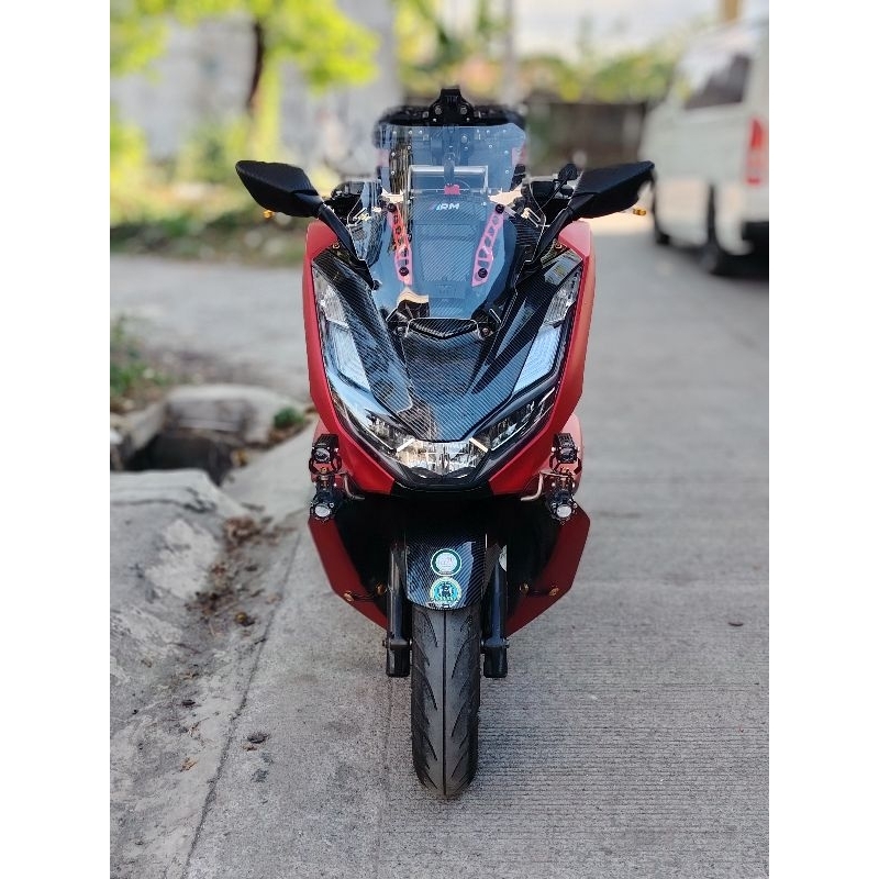 PCX 160 windshield Bracket set with visor sidemirror | Shopee Philippines