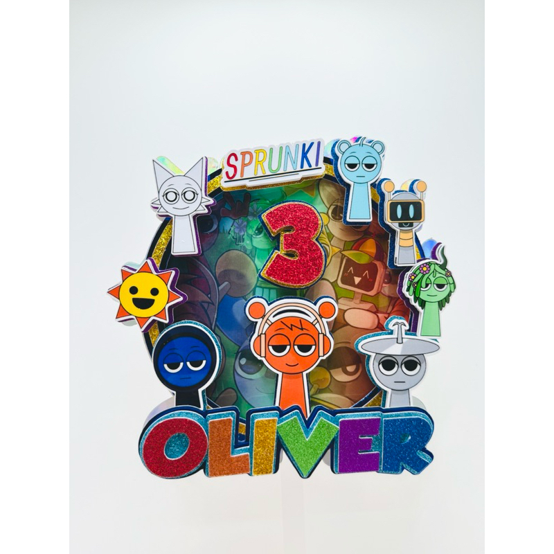 Sprunki Cake Topper | Birthday Cake Topper| Layered | Personalized Cake ...