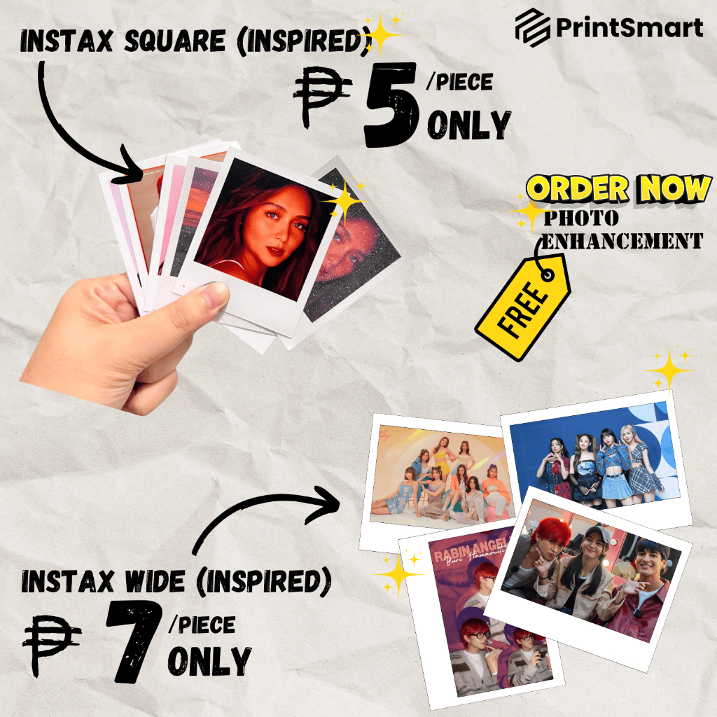 Instax SQUARE Inspired Photo (8pcs per order!!) | Instax WIDE Inspired ...