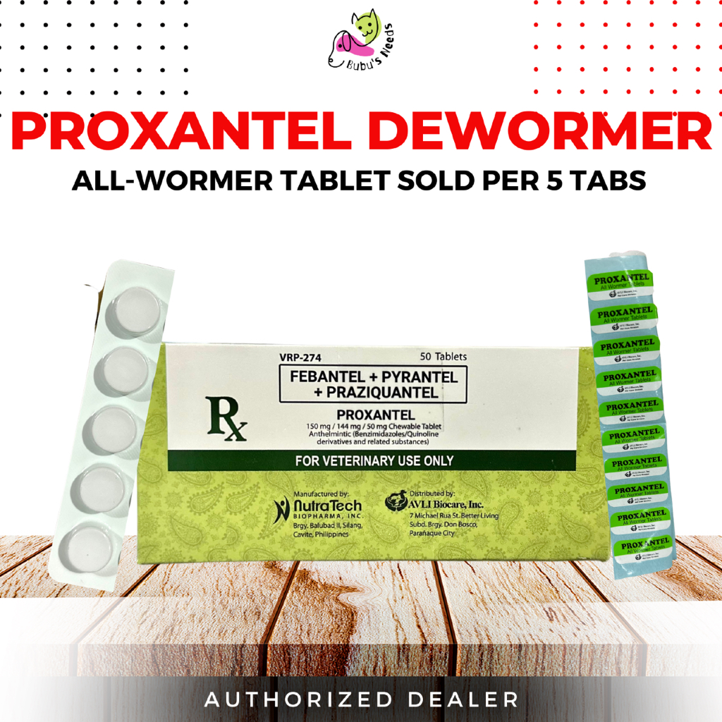 [SOLD BY 5 TABS] FREE STICKERS - PROXANTEL ALL-WORMER D3WORM3R TABLET ...