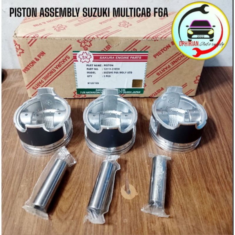 PISTON ASSEMBLY SUZUKI MULTICAB F6A STD SAKURA JAPAN | Shopee Philippines