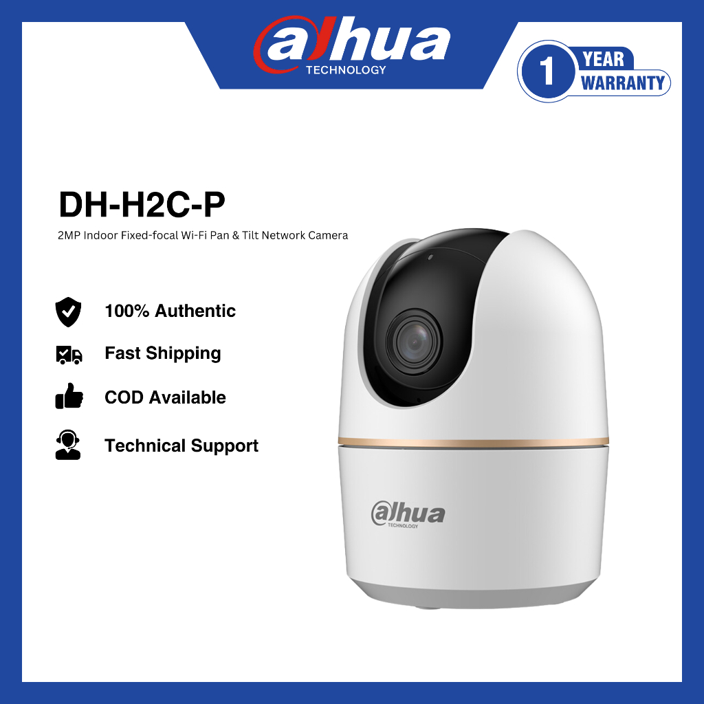 Dahua DH-H2C-P 2MP Indoor Fixed-focal Wi-Fi Pan & Tilt Network Camera ...