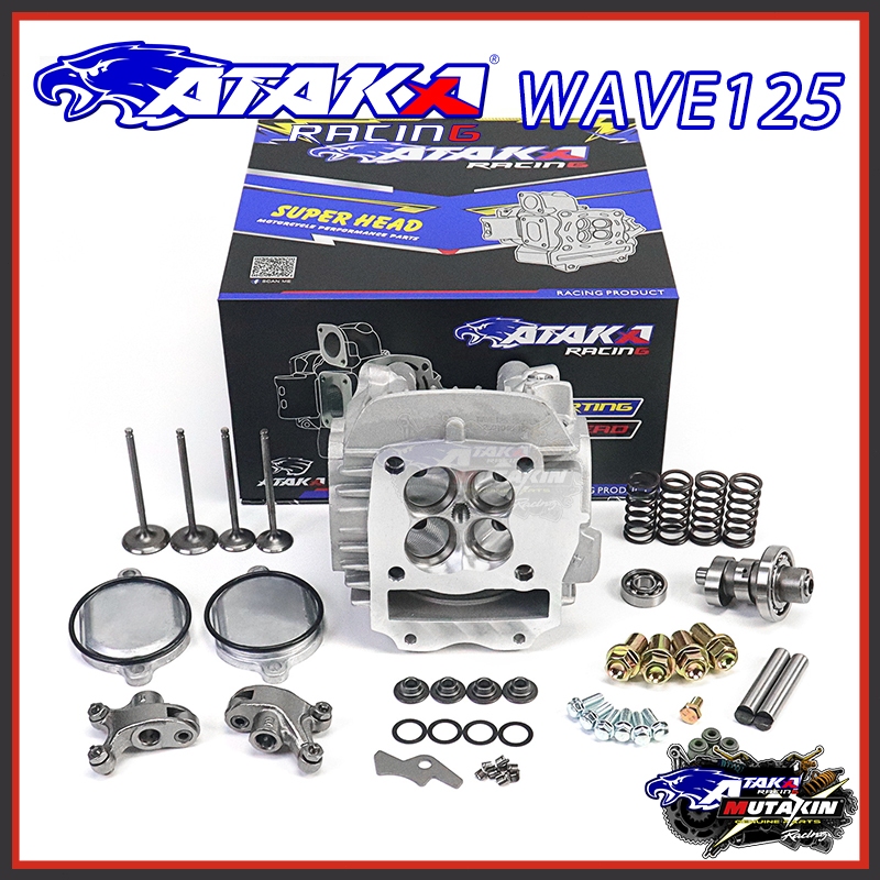 ATAKA Racing CNC Cylinder Head SET WAVE 125 i /RS 125 FI 4V (20/23 ,22/ ...