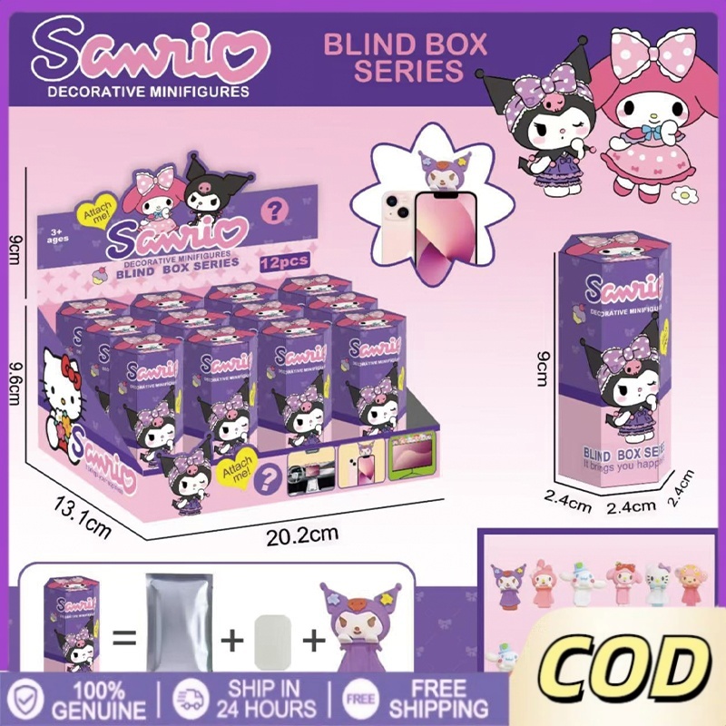 Labubu Kuromi Cupid Anime Figure Blind Box Car Dashboard Phone Charm ...