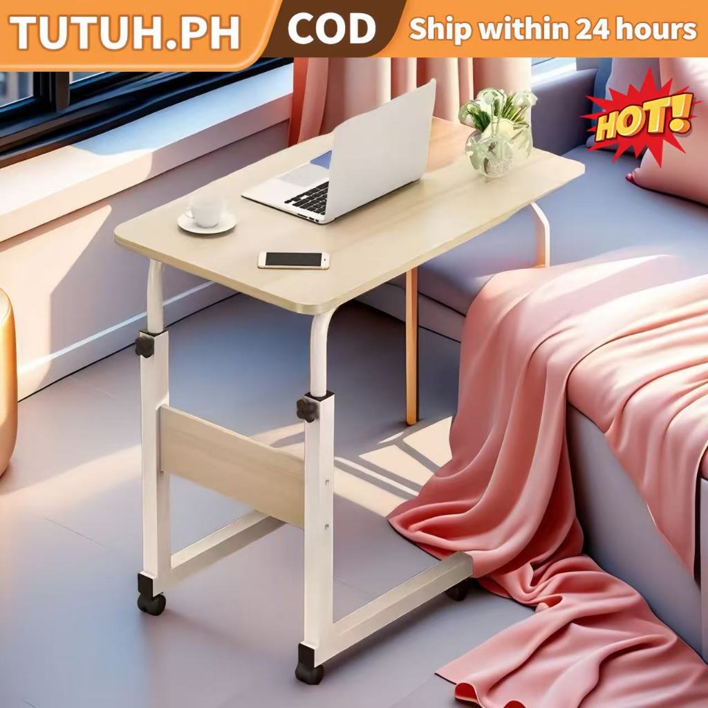 ⚡COD⚡ Bedside Table Wood Bedside Computer Desk Bedroom Study Table Over ...