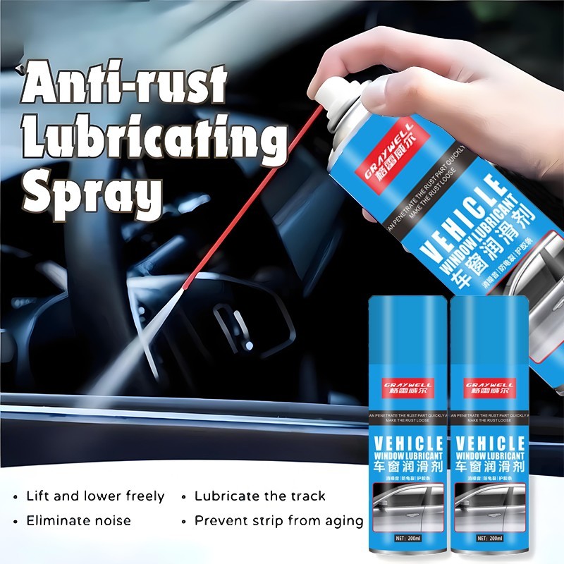 Car window lubricant 200ML eliminates door noise glass lift sunroof ...