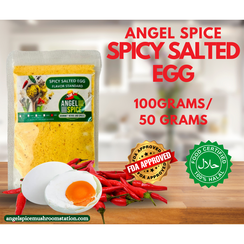 ANGEL SPICE SPICY SALTED EGG STANDARD 100GRAMS/ 50 GRAMS | Shopee ...