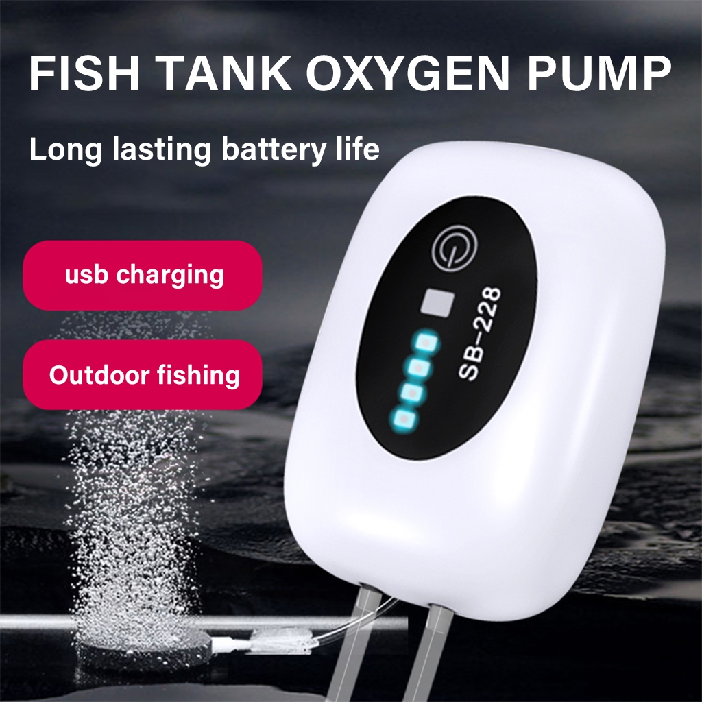 SOBO Mini Aquarium Air Pump Oxygen Pump Fish Oxygen USB Outdoor ...
