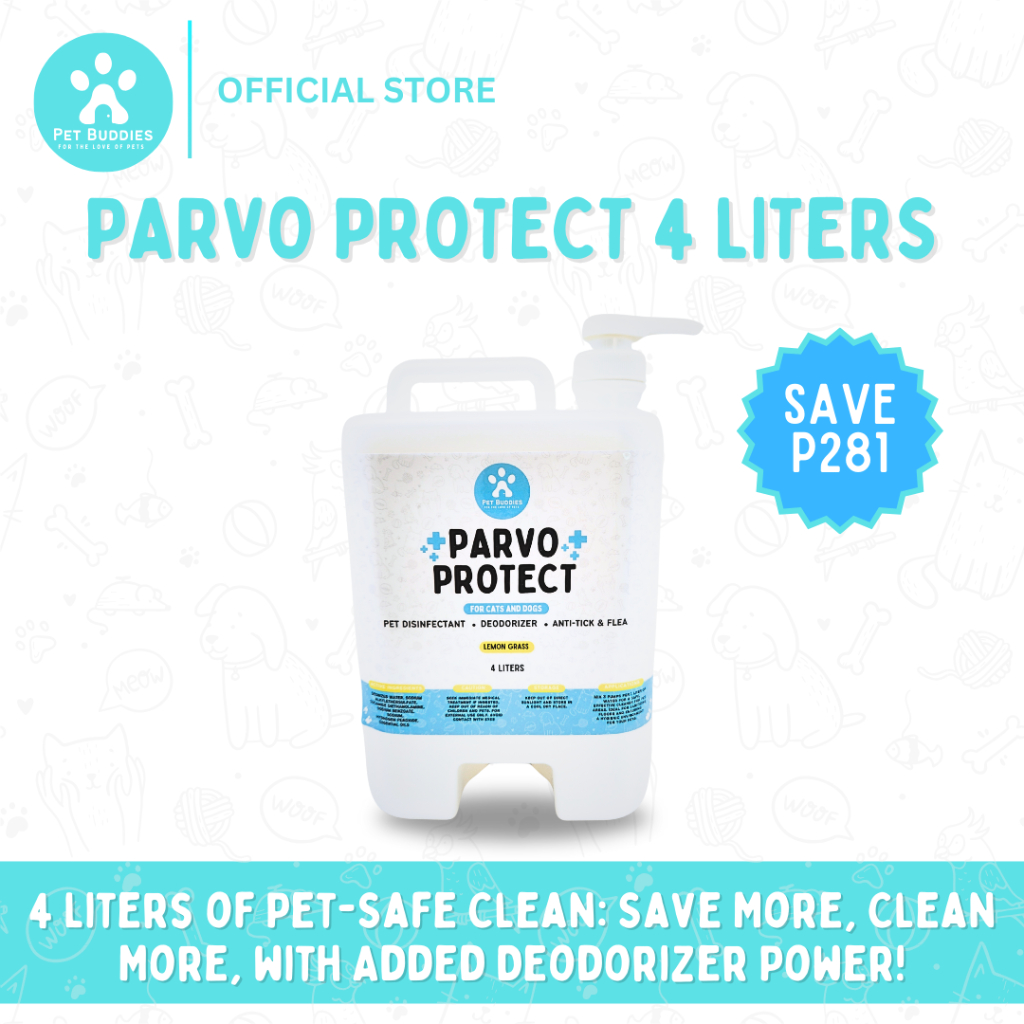 4 LITERS PARVO PROTECT VIRUS PET AREA DISINFECTANT AND DEODORIZER WITH ...