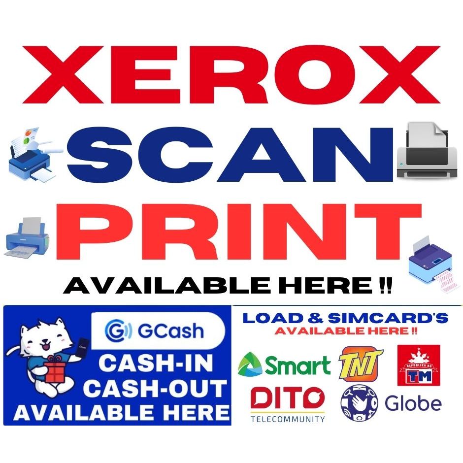 XEROX SCAN PRINT LOAD SIGNAGES A4 SIZE | Shopee Philippines