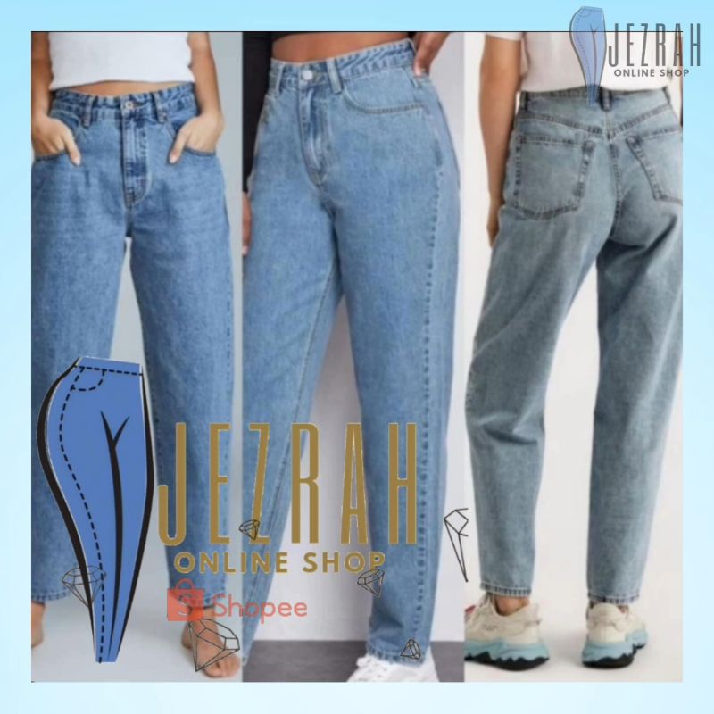JEZRAH JEANS FOR SHOPEE LIVE SELLING SKINNY/MOM JEANS/BAGGY/FLARE HIGH ...