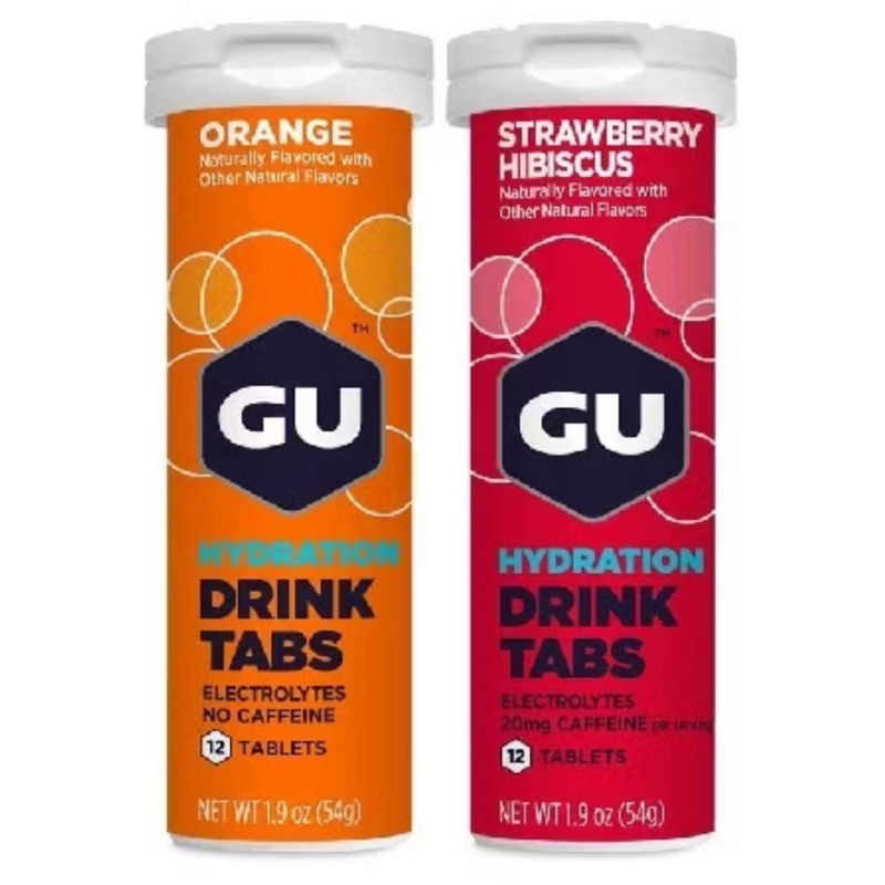 GU Energy Hydration Electrolyte Drink Tablets 12 Tablets, Tropical ...