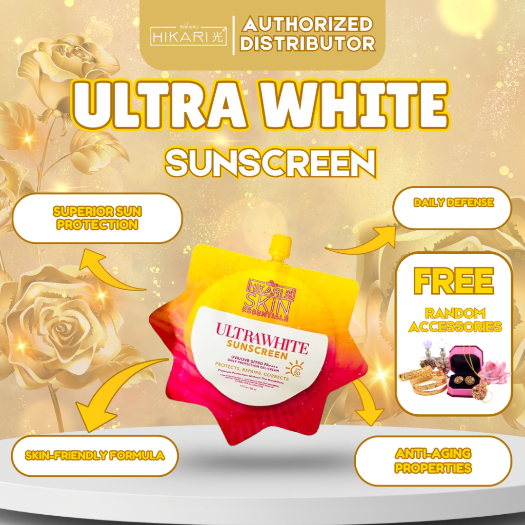 HIKARI Ultra White Sunscreen SPF50 50g | Shopee Philippines