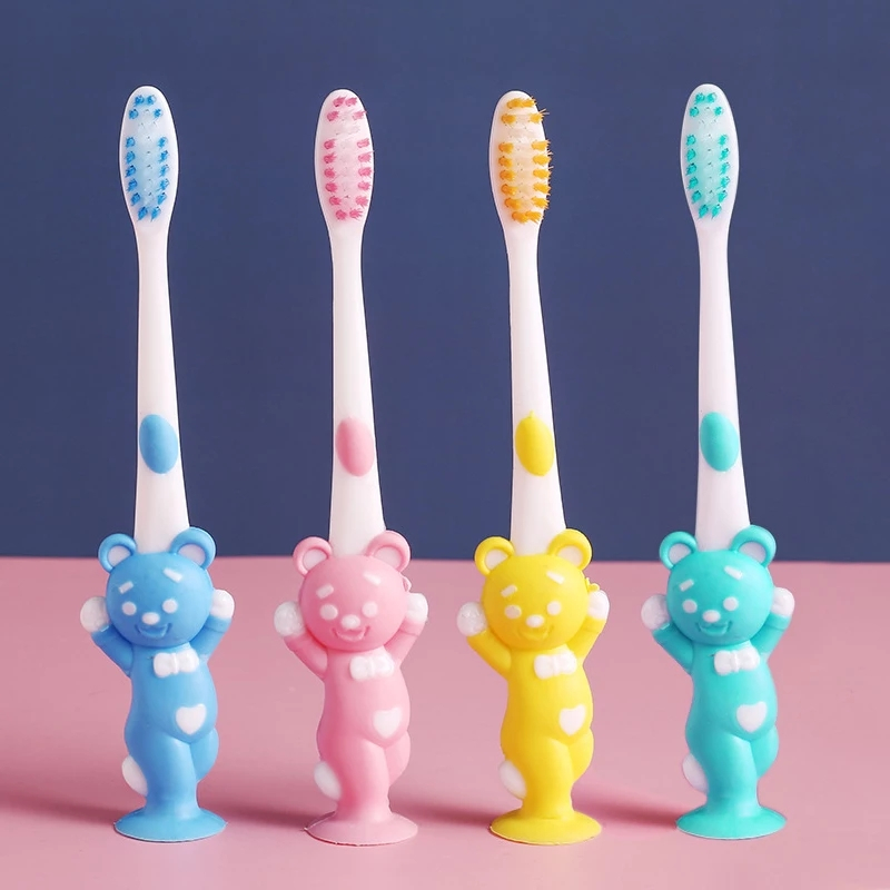 ITL 4 Pcs Cartoon Cute Candy Color Tooth Brushes Baby Toothbrush Soft ...