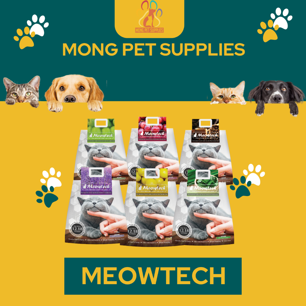 Meowtech Cat Litter Sand 12.18L | Shopee Philippines