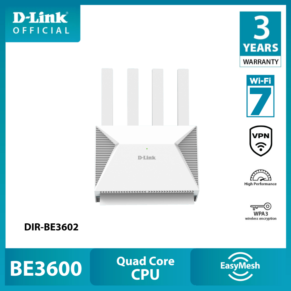 D-link Router DIR-BE3602 Aquila PRO AI Wi-Fi 6 Smart Mesh Router ...