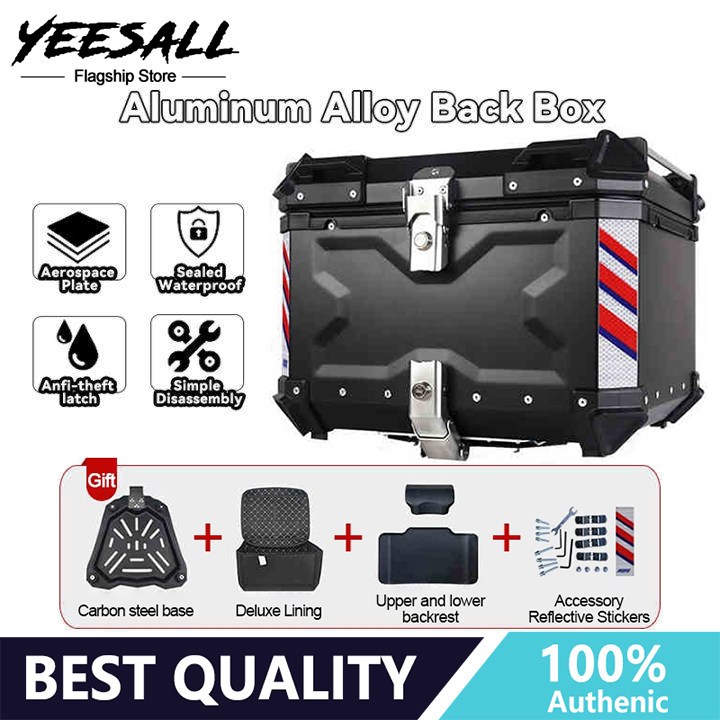 Motorcycle Box 36/40/45/55L Motorcycle With Base Plate Top Box For ...