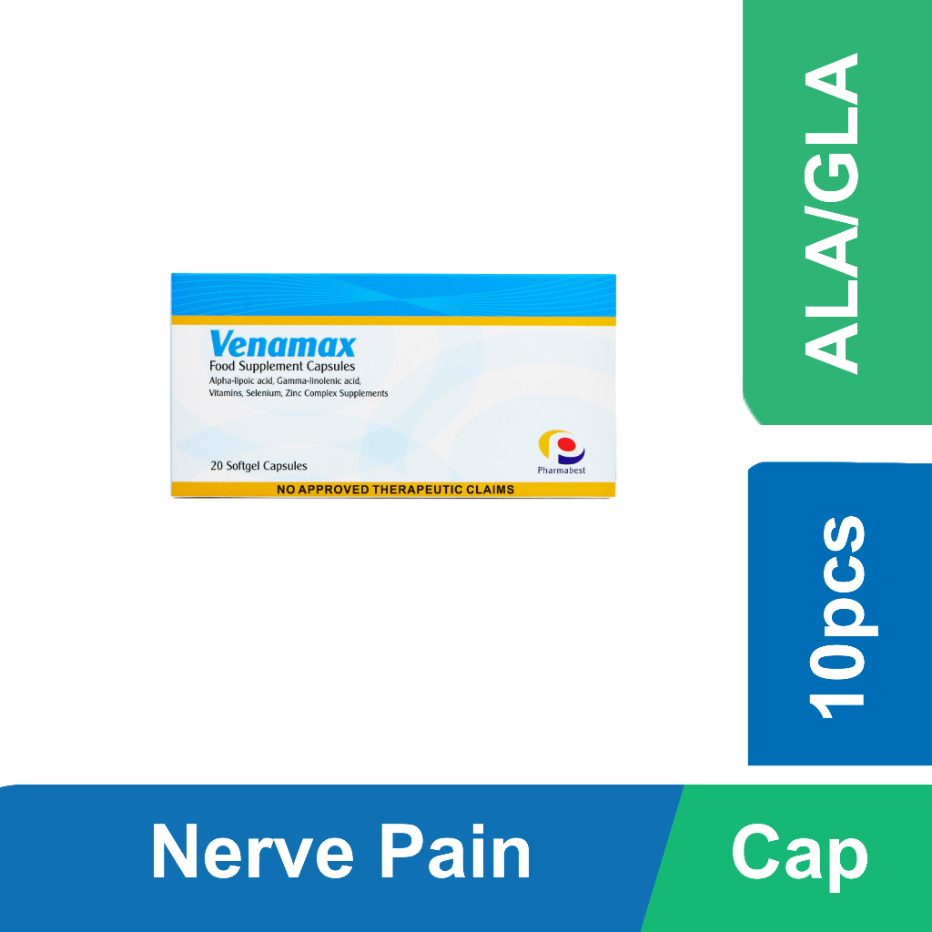 Venamax Supplement for Nerve Pain l GLA l ALA l Vitamin B Complex l ...