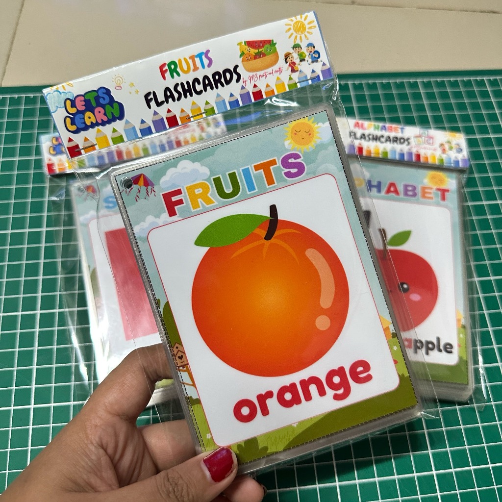 FRUITS FLASH CARDS Baby Montessori Preschool English Learning ...