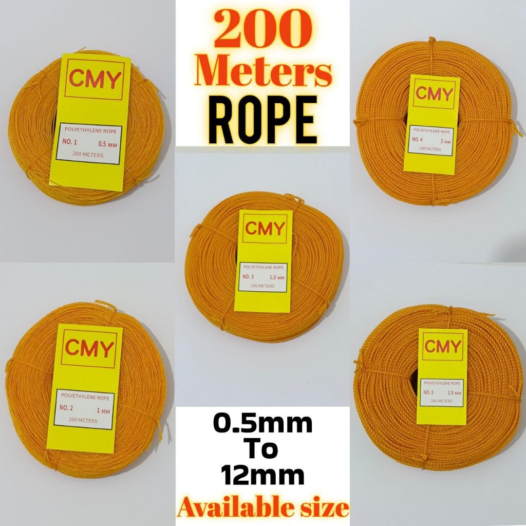 0.5mm to 2.5mm 200 Meters High Quality Polyethylene Rope/Nylon Rope ...