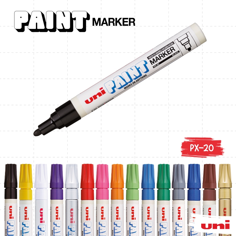 PX-20 UNI Paint Marker – Permanent, Vibrant, and Multi-Surface Marking ...