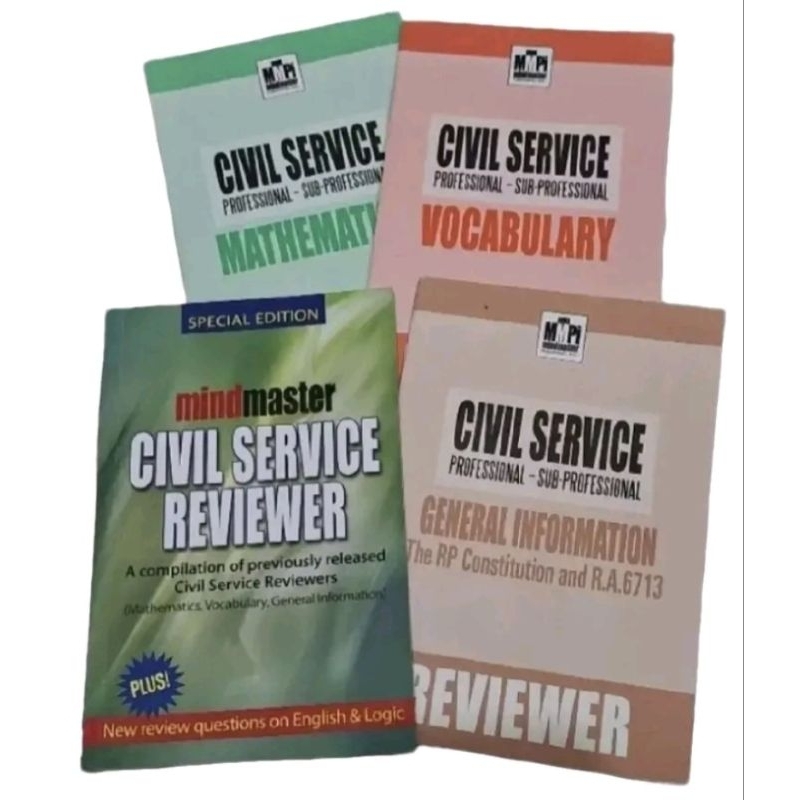 CIVIL SERVICE REVIEWER GENERAL INFORMATION,VOCABULARY & MATHEMATICS by ...