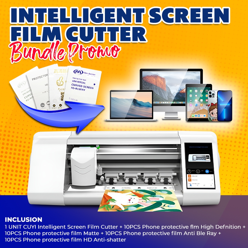 Promo Bundle CUYI Cutter Plotter Protective Film Cutting Machine w ...