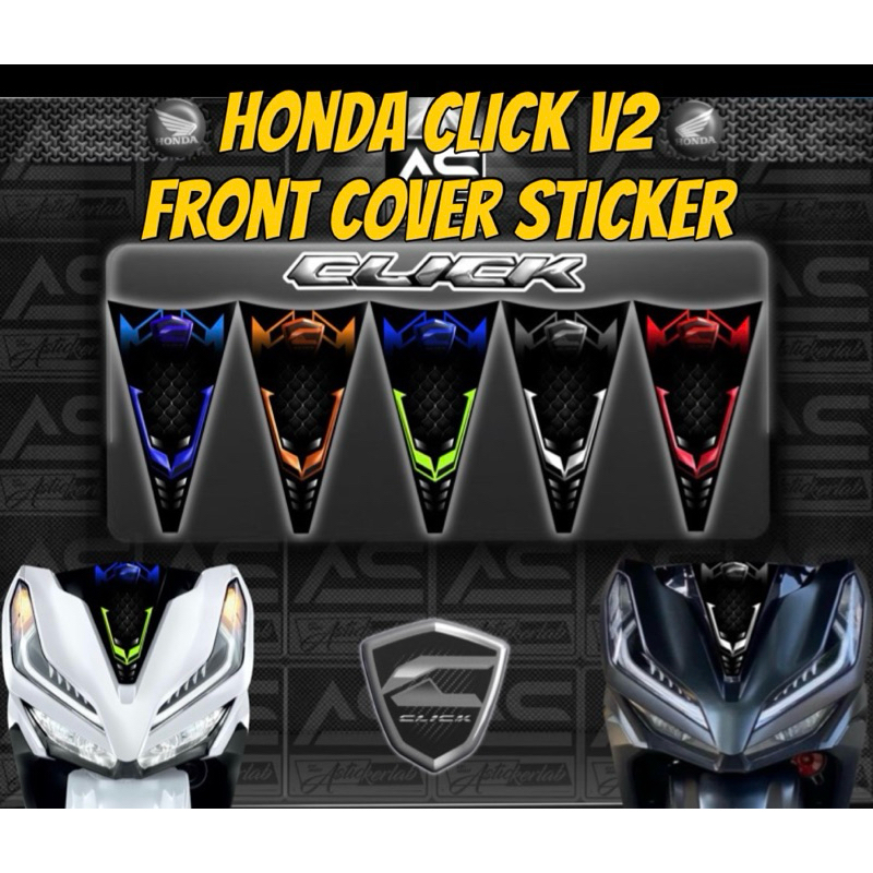 HONDA CLICK V2 125i/150i FRONT COVER PANEL MOTOR STICKER DECAL PRINTED ...