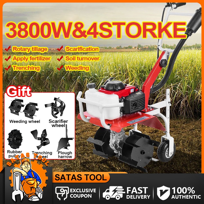 Rotary cultivator Scarifier gasoline Micro cultivator mower rotary ...