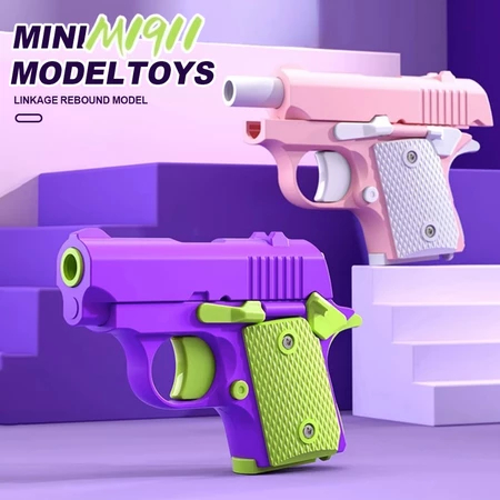 Turnip Gun Toy Colorful 3D Mini Carrot Gun Models Boy Hand Gun Toy For ...