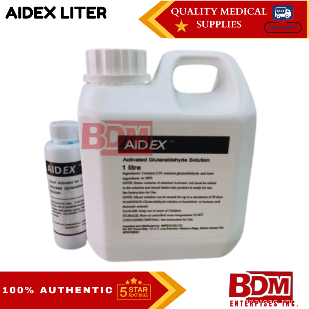 Aidex Liter | Activated Glutaldehyde Solution | Shopee Philippines